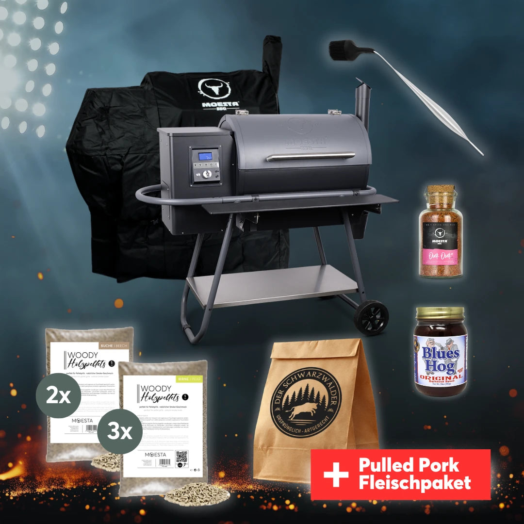 GAME NIGHT DEAL – Sheriff Pelletgrill Bundle – MOESTA-BBQ